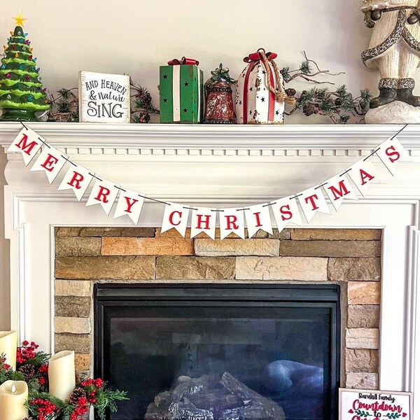 Christmas Mantel Signs - Etsy
