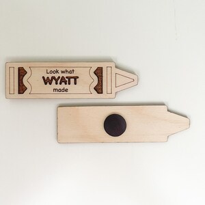 Personalized Look What I Made Magnet, Children's Art Display Custom ...