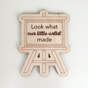 Personalized Look What I Made Magnet, Children's Art Display Custom ...