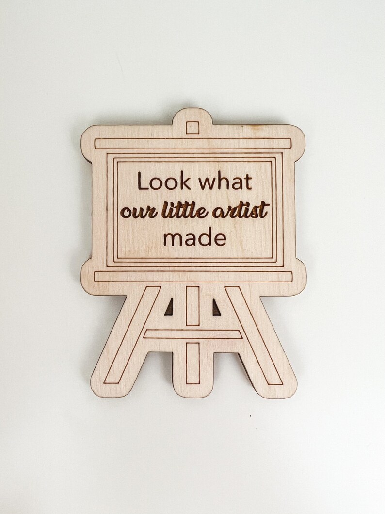 Personalized Look What I Made Magnet Children's Art - Etsy