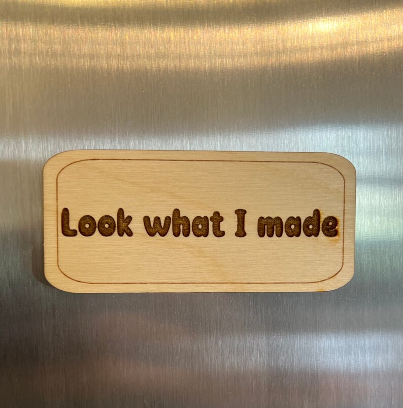 Personalized Look What I Made Magnet Children's Art - Etsy