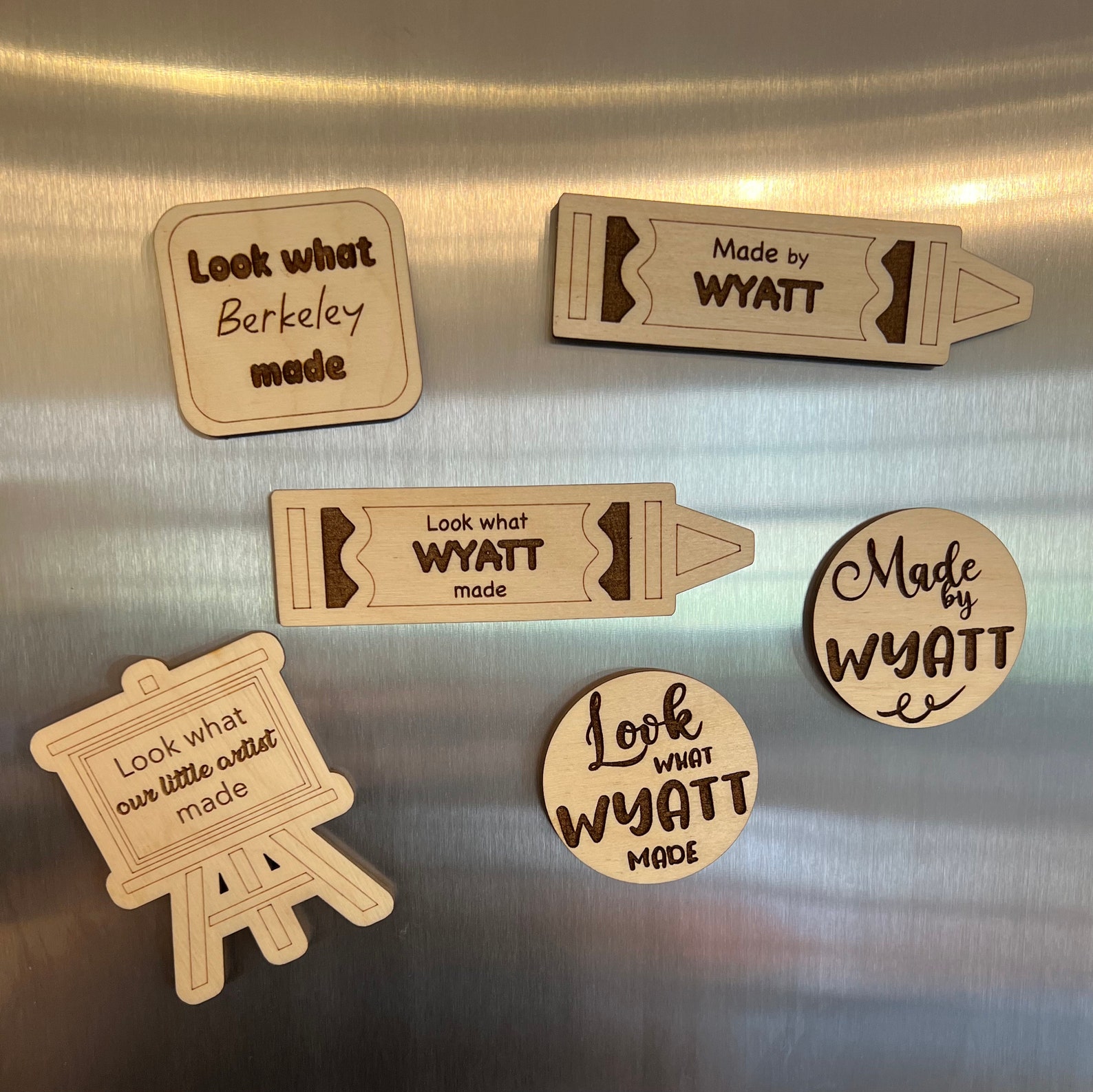 Personalized Look What I Made Magnet Children's Art - Etsy