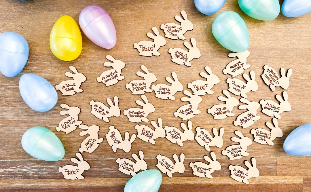 Easter Egg Stuffer | 30 Piece Set | Egg Hunt Tokens | Non Food Treat ...