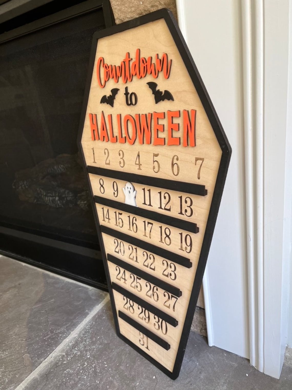 Halloween Countdown Calendar Halloween Decor Days Until - Etsy