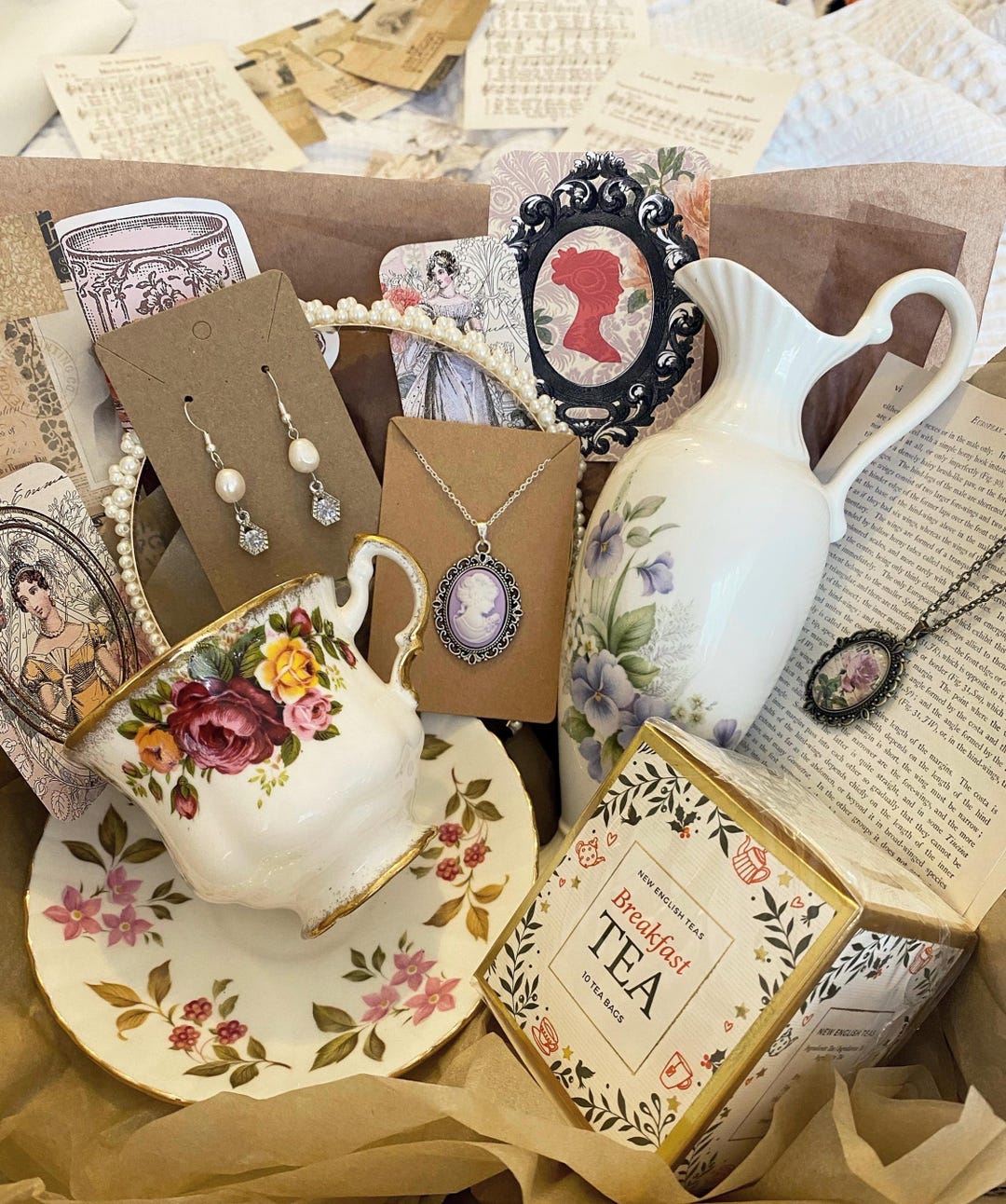 Regency Aesthetic Bundle | Jane Austen Bridgerton Gifts | Vintage ...