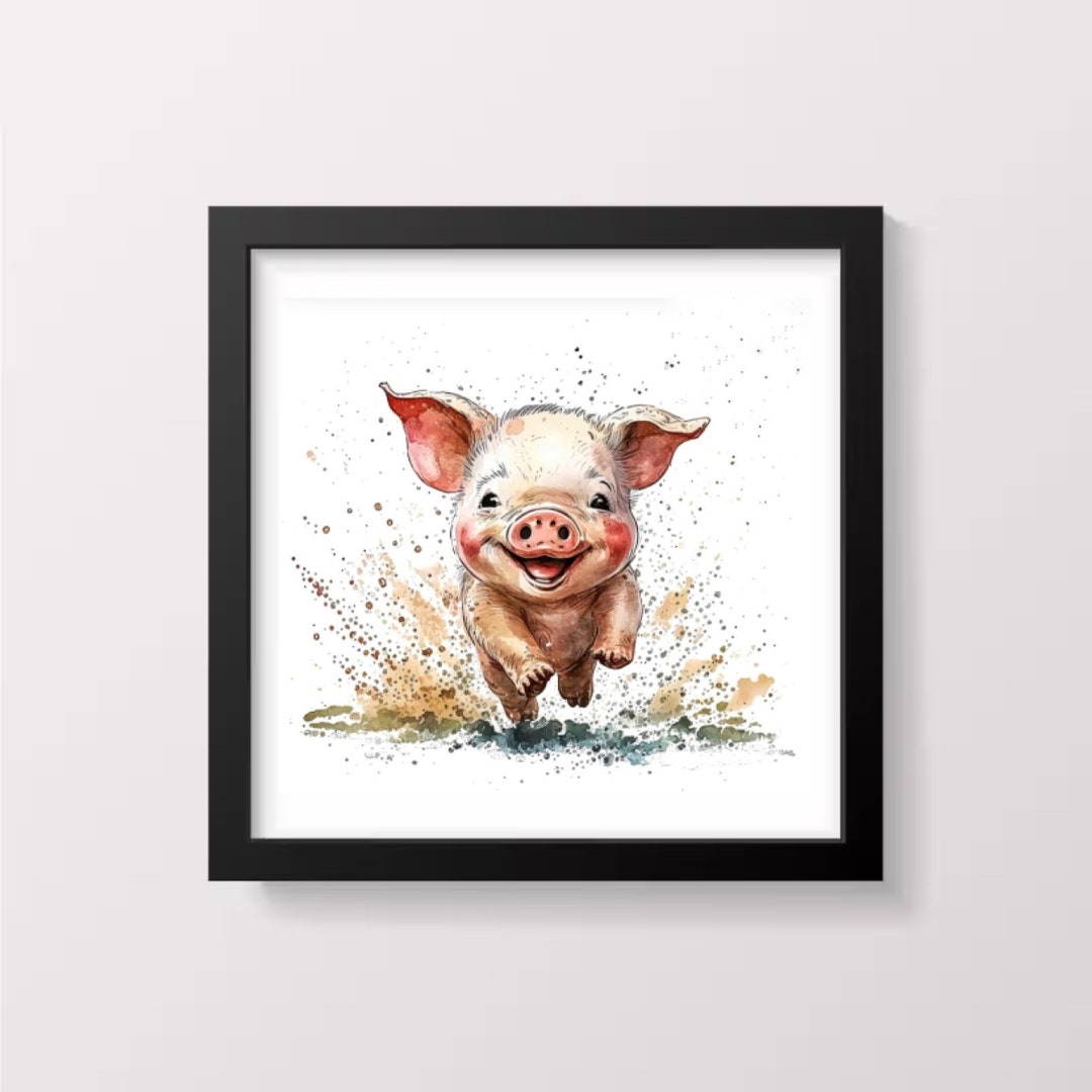 Happy Piglet Cross Stitch - Etsy