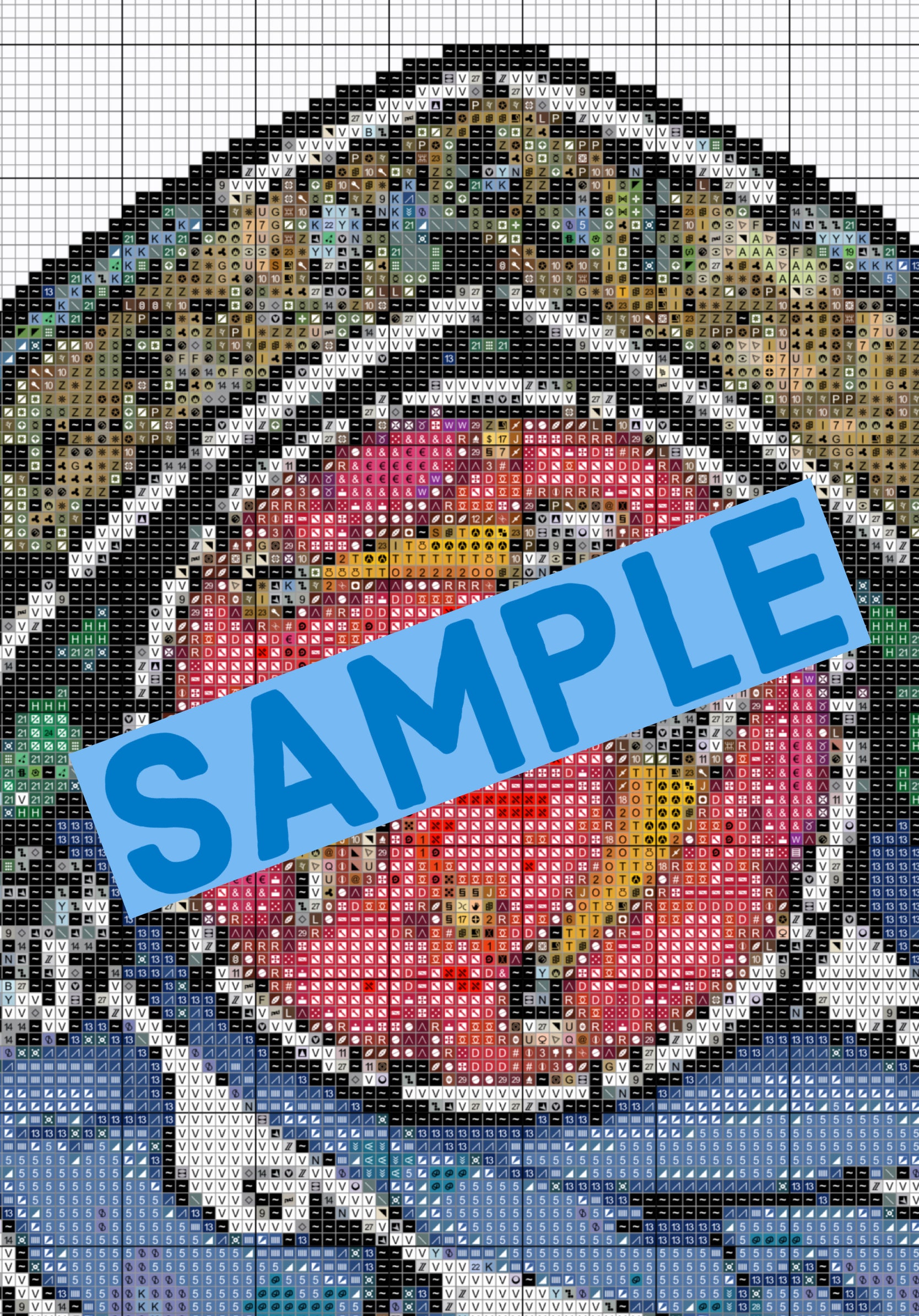 Watercolour Yoshi Cross Stitch - Etsy