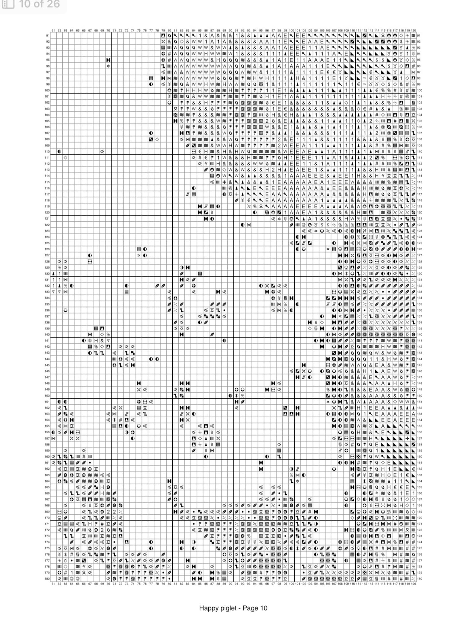 Happy Piglet Cross Stitch - Etsy