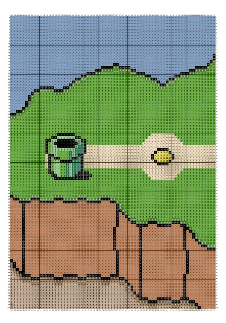 Super Mario World Map Cross Stitch - Etsy