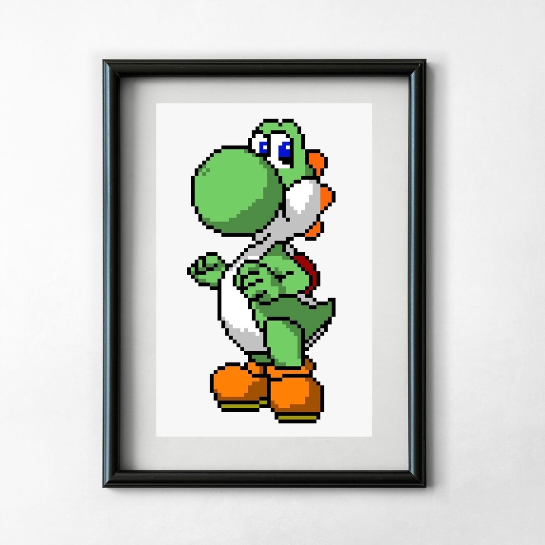 Yoshi Cross Stitch - Etsy