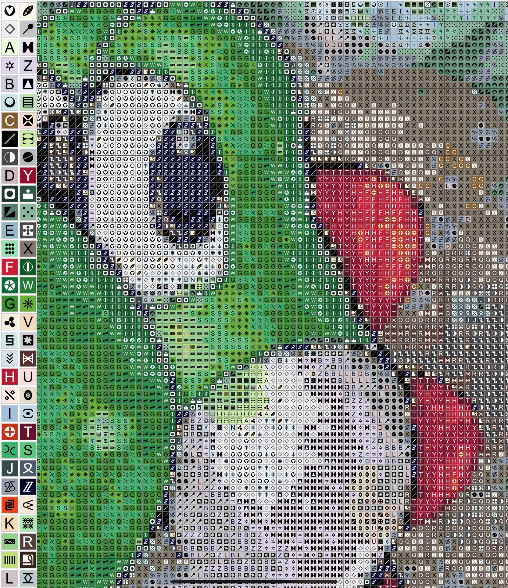 Watercolour Yoshi Cross Stitch - Etsy