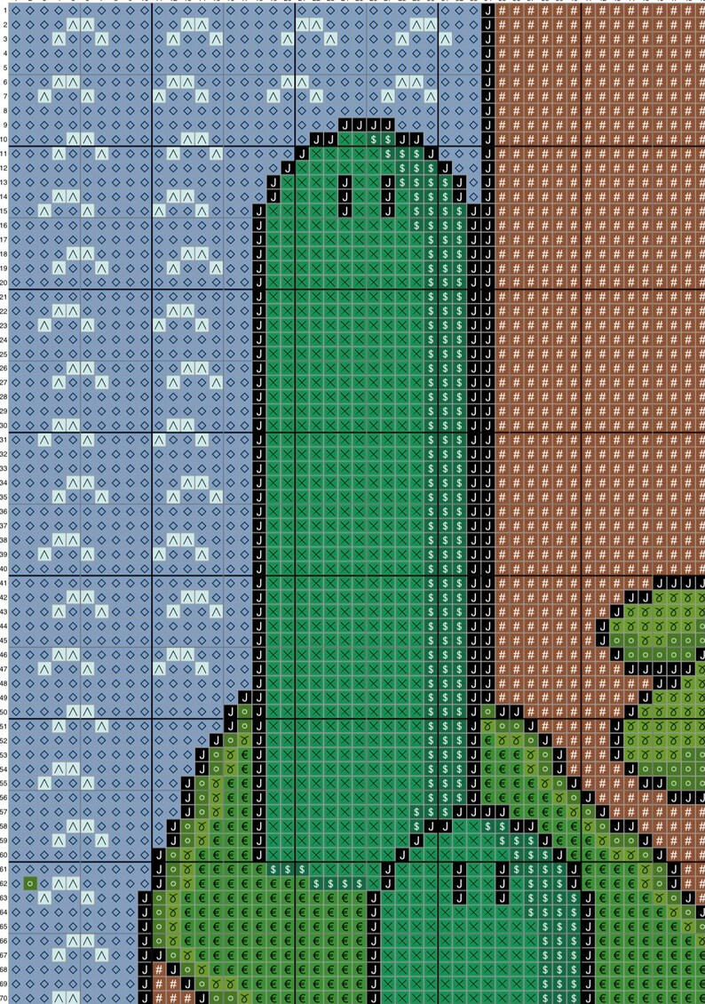 Yoshi Island Cross Stitch - Etsy
