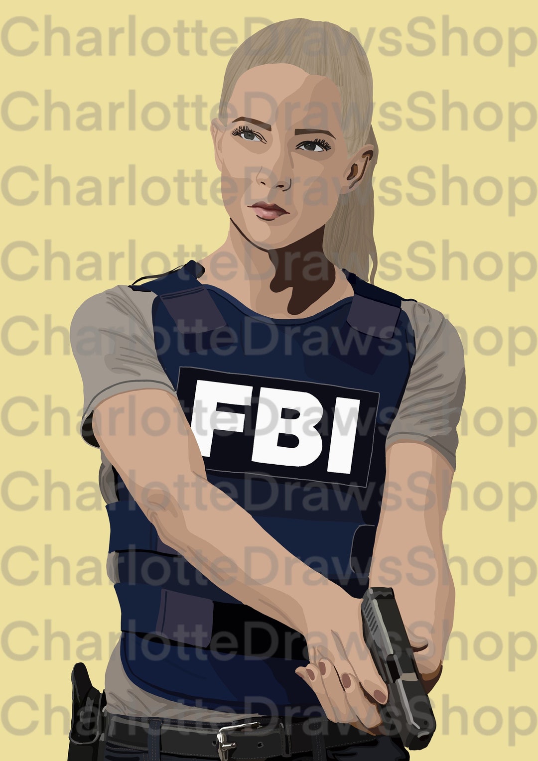 Criminal Mind Jennifer Jareau 'JJ' Digital Drawing - Etsy