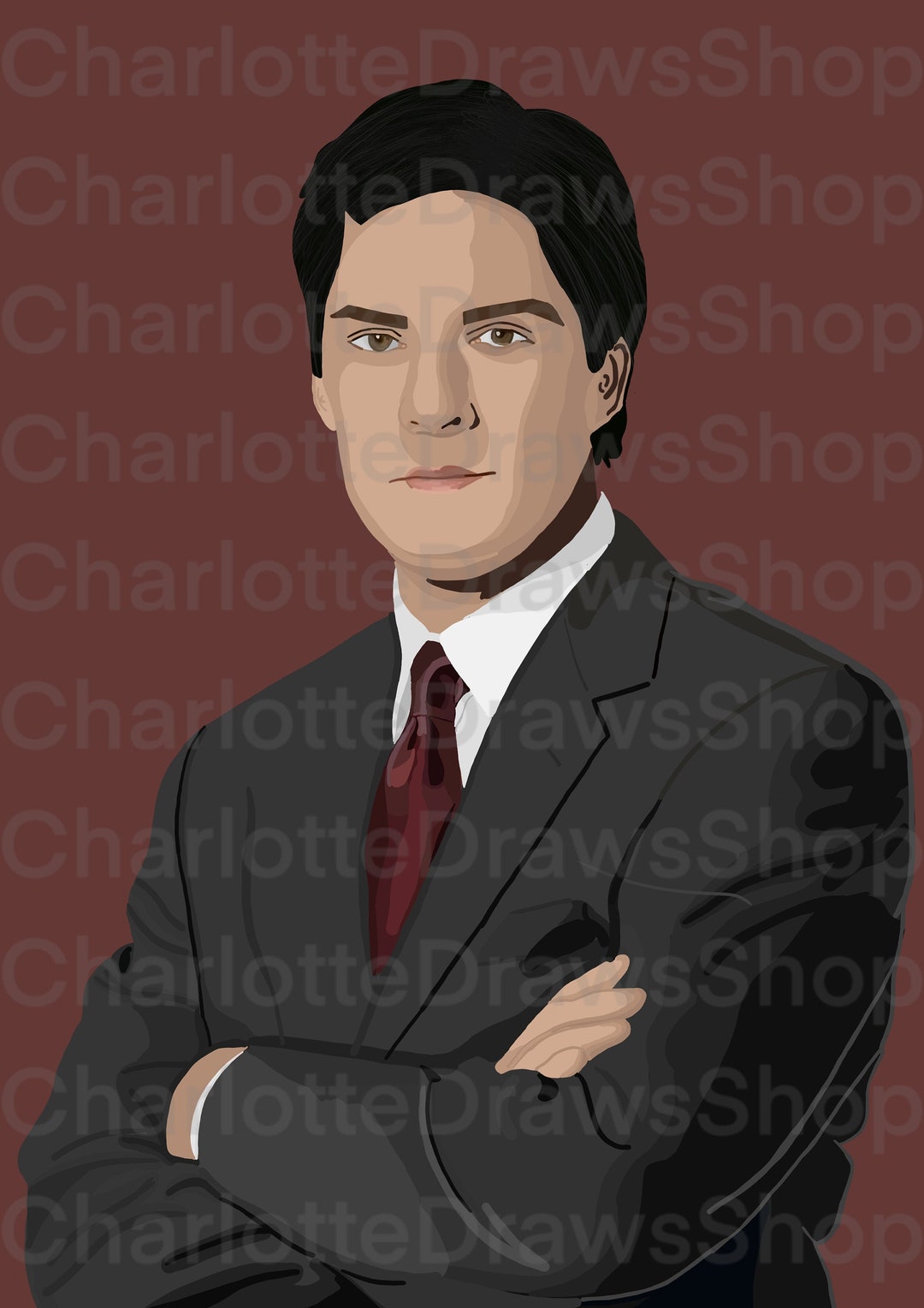 Criminal Mind Aaron Hotchner 'hotch' Digital Drawing - Etsy