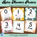 Retro Number Posters | Flower Power | Daisy Classroom Decor | Ten ...