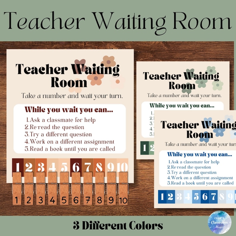 Teacher Waiting Room - Student Waiting Room Poster - Classroom ...