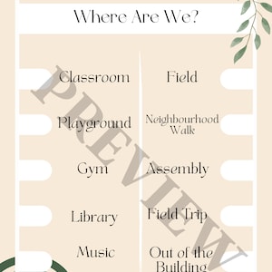 Where Are We Poster | Classroom Decor | Boho Design | Classroom Locator ...