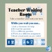 Teacher Waiting Room - Student Waiting Room Poster - Classroom ...