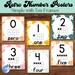 Retro Number Posters | Flower Power | Daisy Classroom Decor | Ten ...