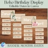 Voice Level Chart Classroom Printable Display, Editable in Canva, Boho ...