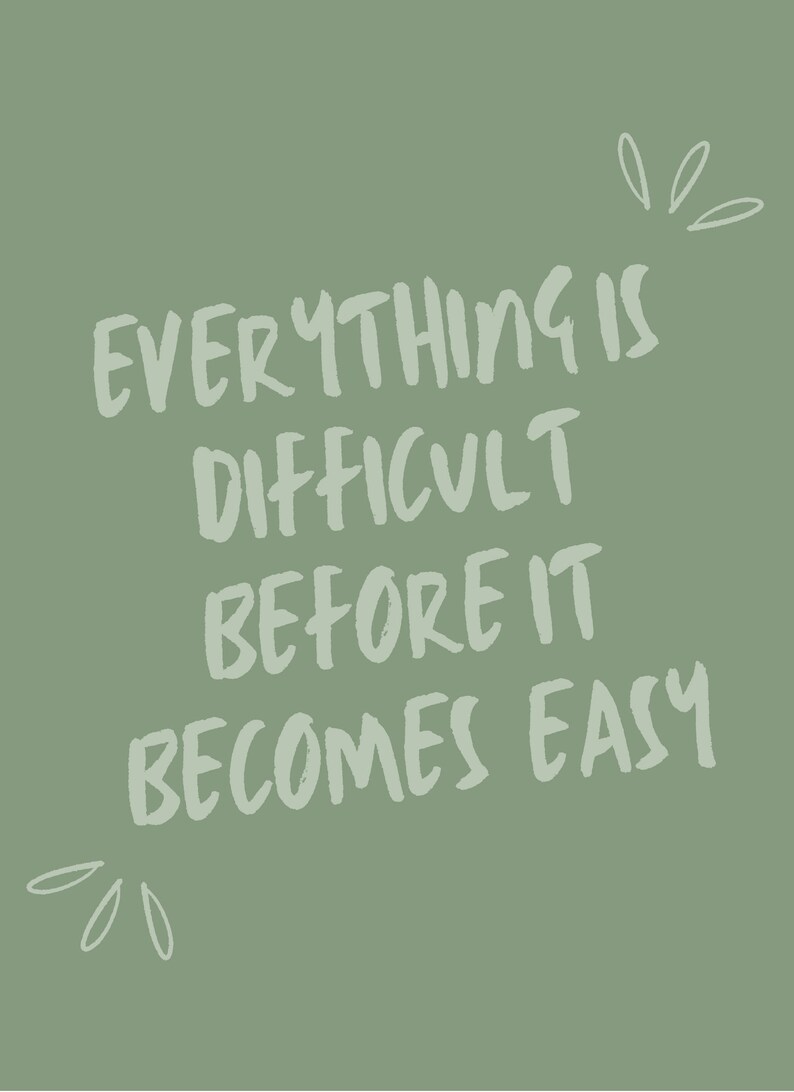 Growth Mindset Posters - 12 Neutral Calm Unique Quotes - Motivational ...