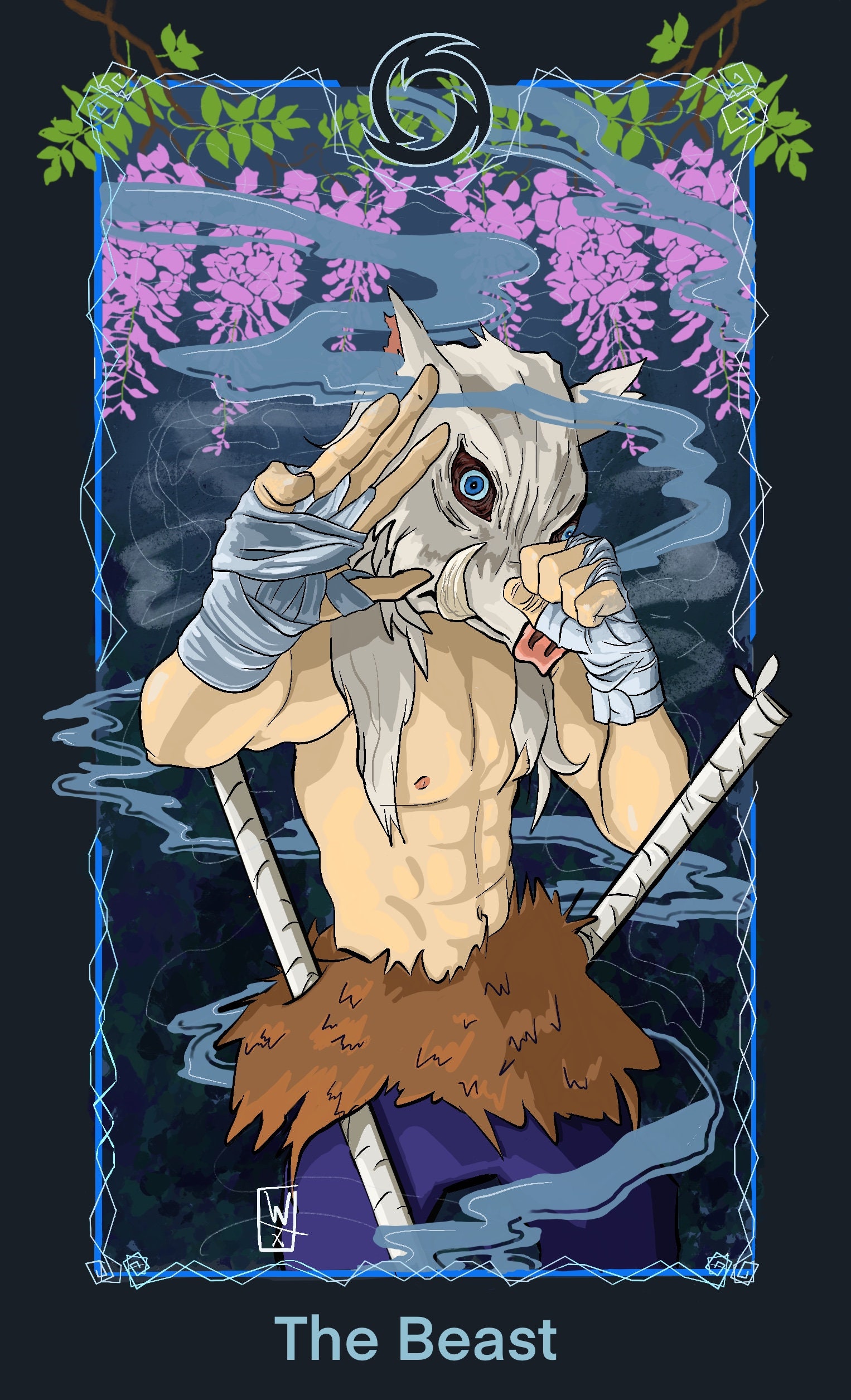 INOSUKE DEMON SLAYER / Sheet A4 - Etsy