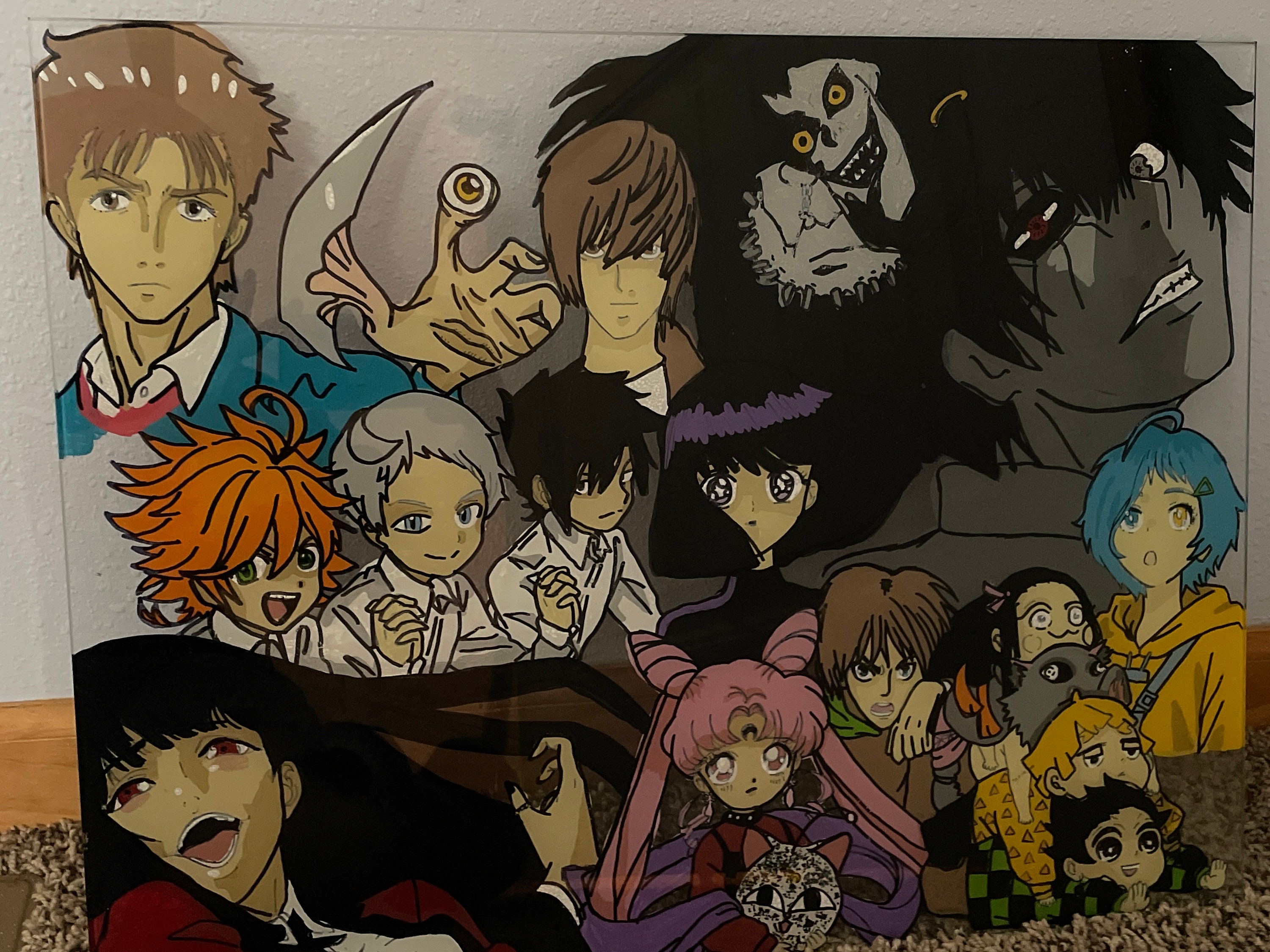 Custom Anime Glass Paintings - Etsy