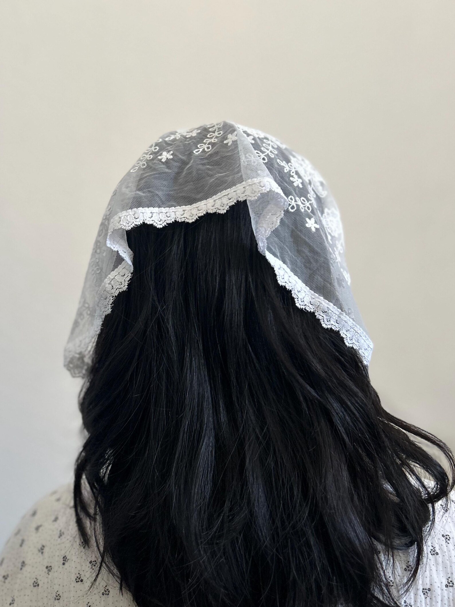 Bl. Anna Maria Taigi Tie up Veil | Holy Mothers Collection - Etsy