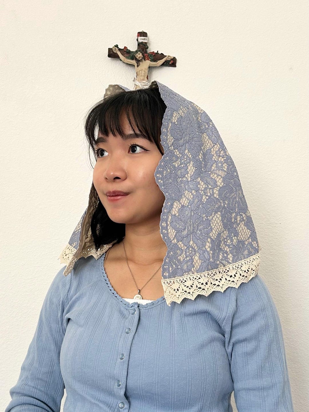 Dormition of Mary D-shaped Veil - Small - Etsy