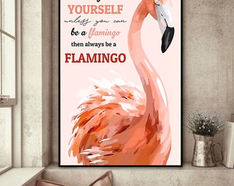 Flamingo Wall Art - Etsy