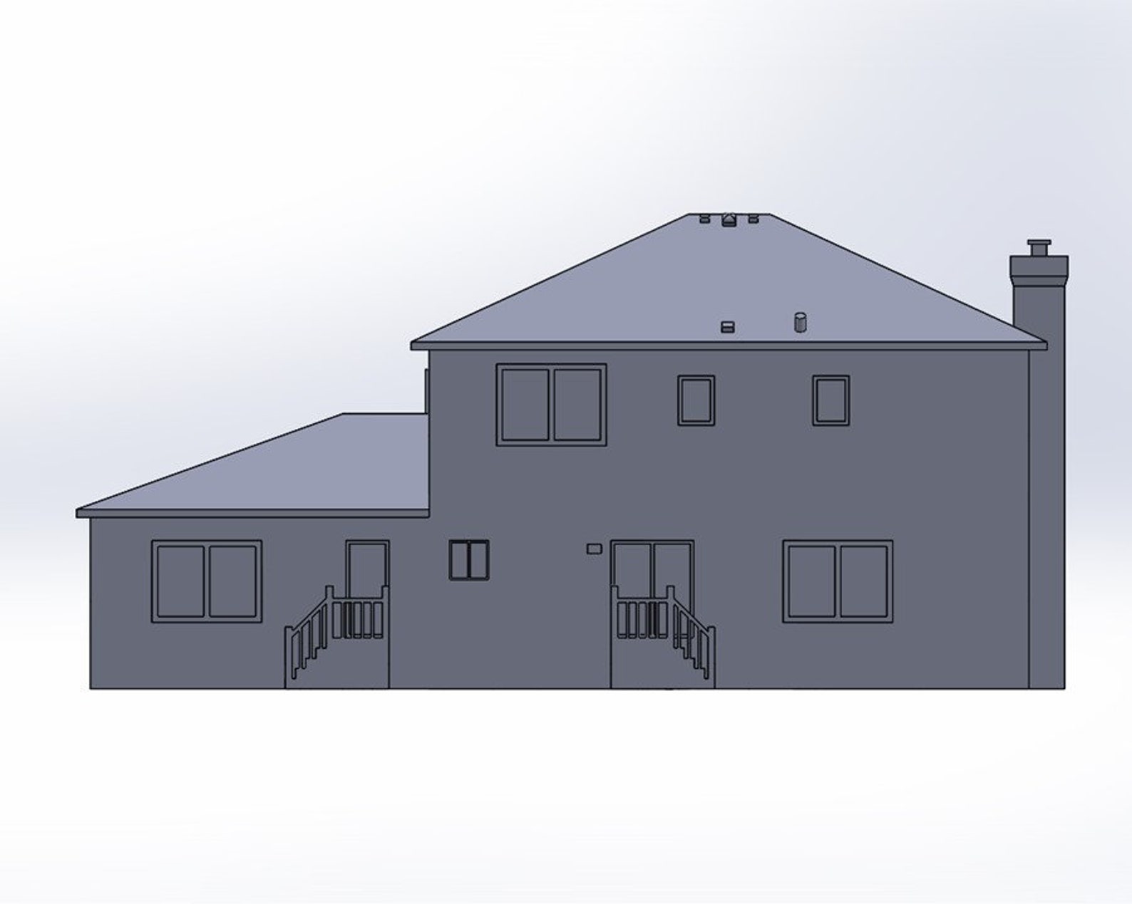 House STL File, House STL, STL File, 3D Printable, 3D Printing, House ...