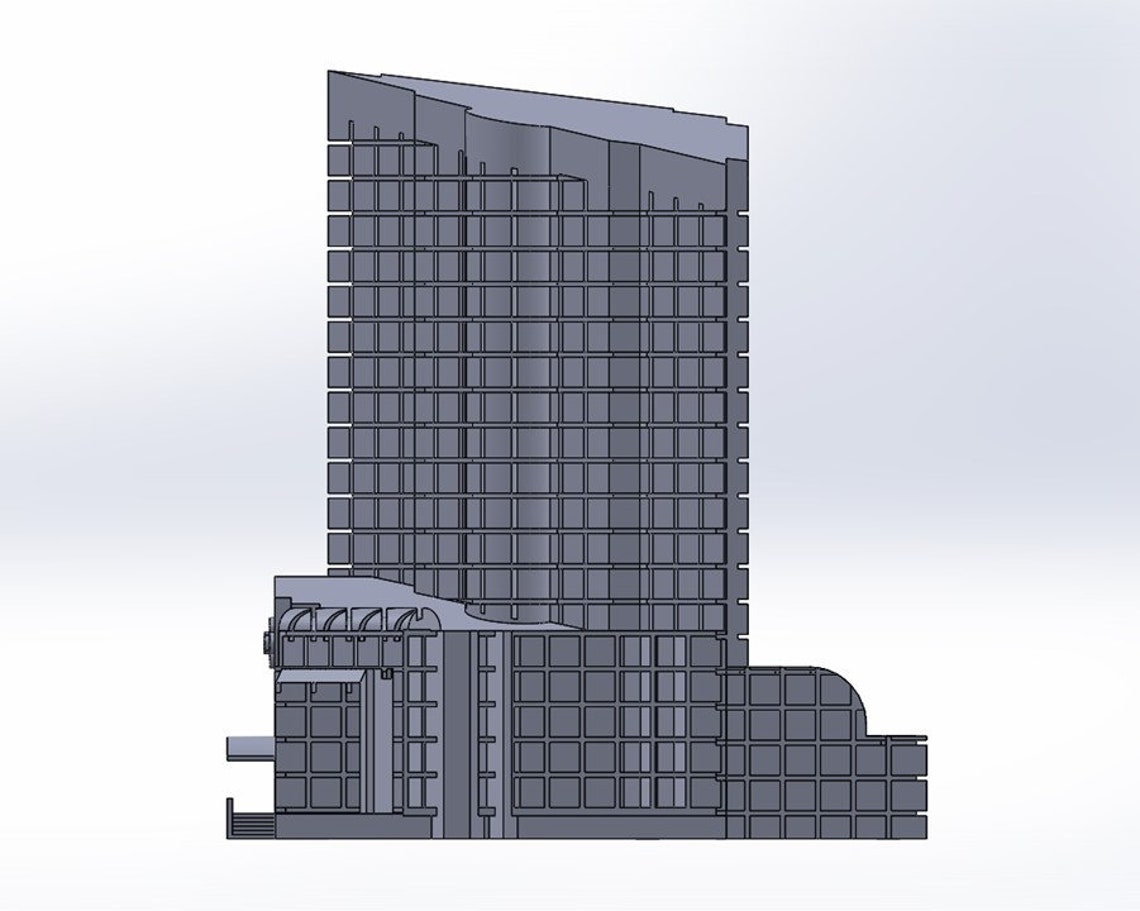 Bank Building STL File, Building STL, STL File, 3D Printable, 3D ...