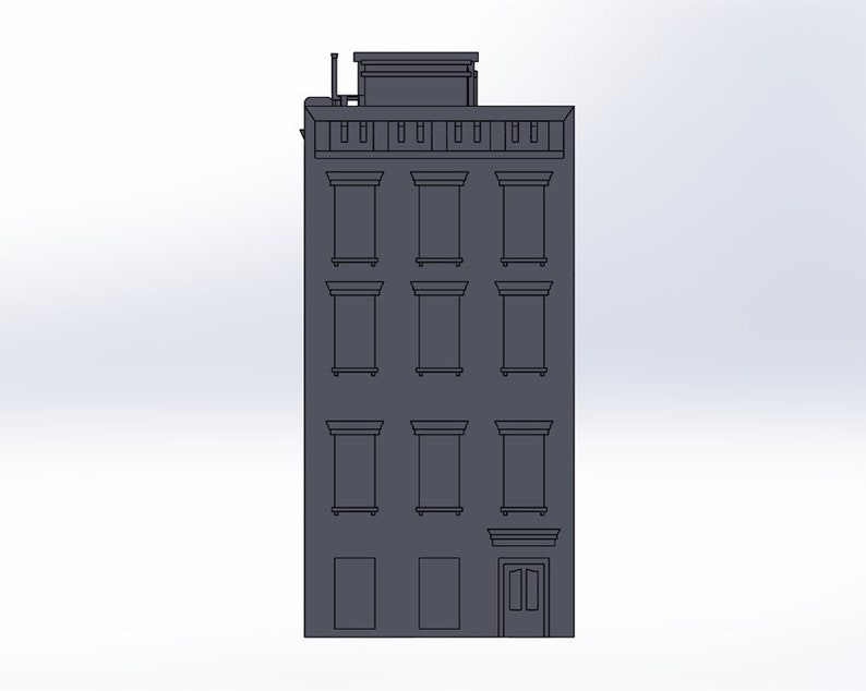Apartment STL File House STL STL File 3D Printable 3D - Etsy