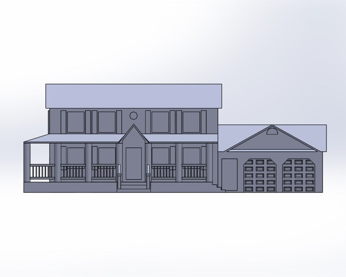 House STL File, House STL, STL File, 3D Printable, 3D Printing, House ...