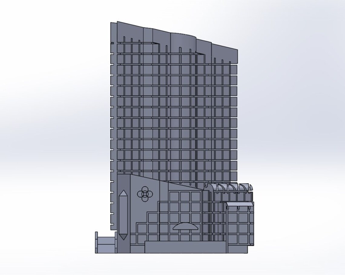 Bank Building STL File, Building STL, STL File, 3D Printable, 3D ...