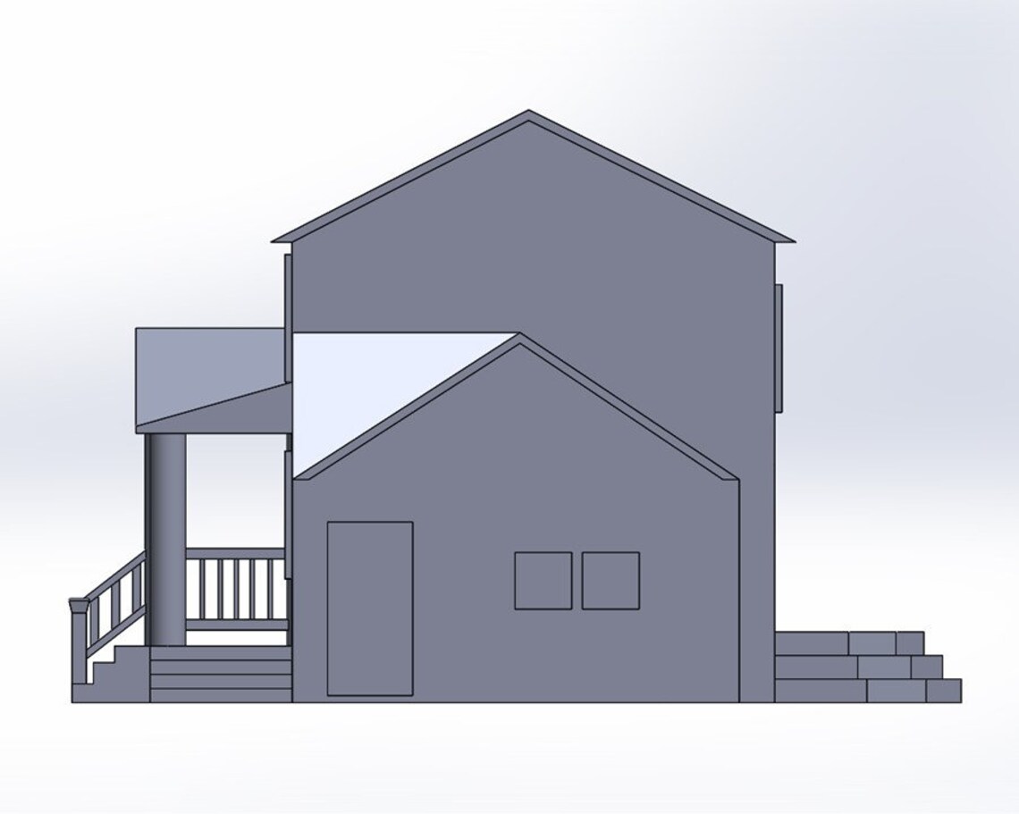 House STL File, House STL, STL File, 3D Printable, 3D Printing, House ...