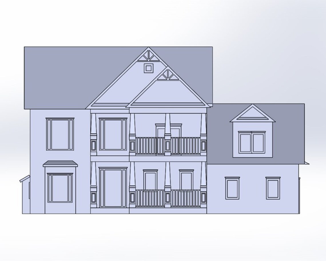 House STL File, House STL, STL File, 3D Printable, 3D Printing, House ...