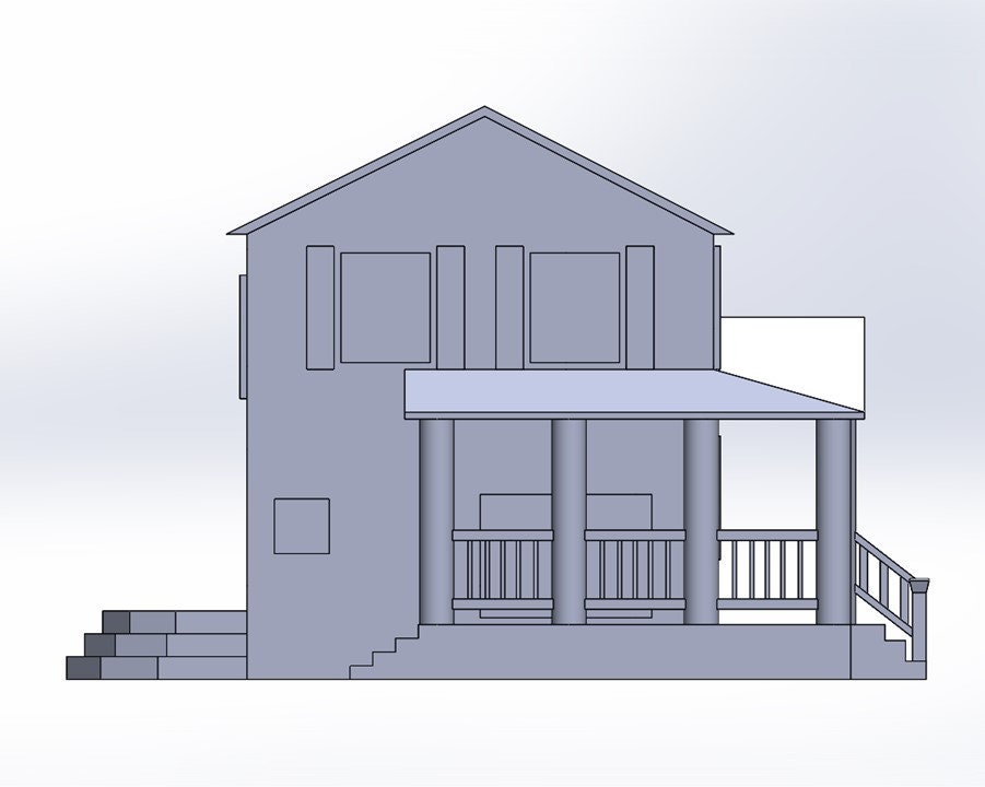 House STL File, House STL, STL File, 3D Printable, 3D Printing, House ...