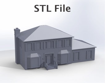 House STL File, House STL, STL File, 3D Printable, 3D Printing, House ...