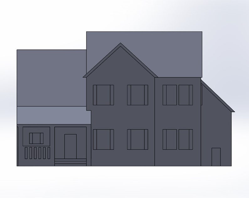House STL File House STL STL File 3D Printable 3D - Etsy