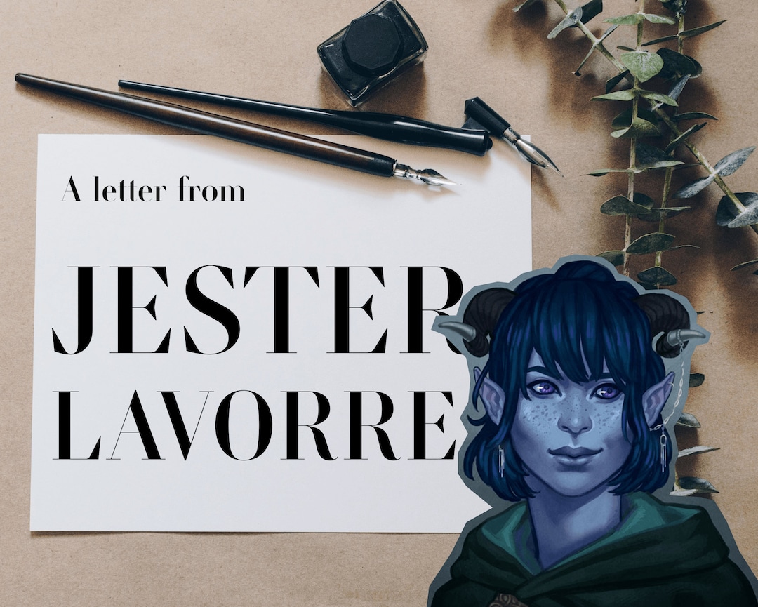 Jester Lavorre DIGITAL Personal Character Lettercritical - Etsy