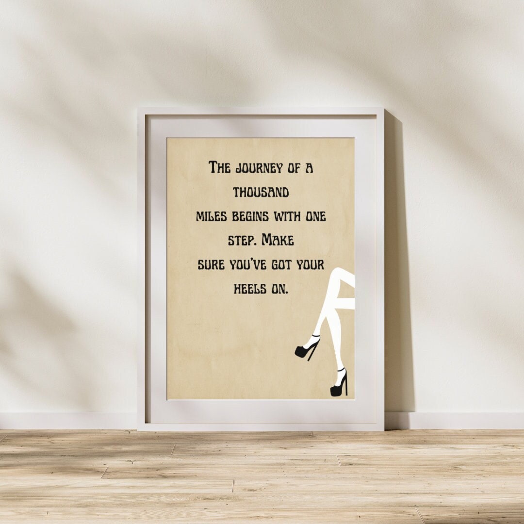 Journey Print, Funny Wall Art, Humorous Print, - Etsy