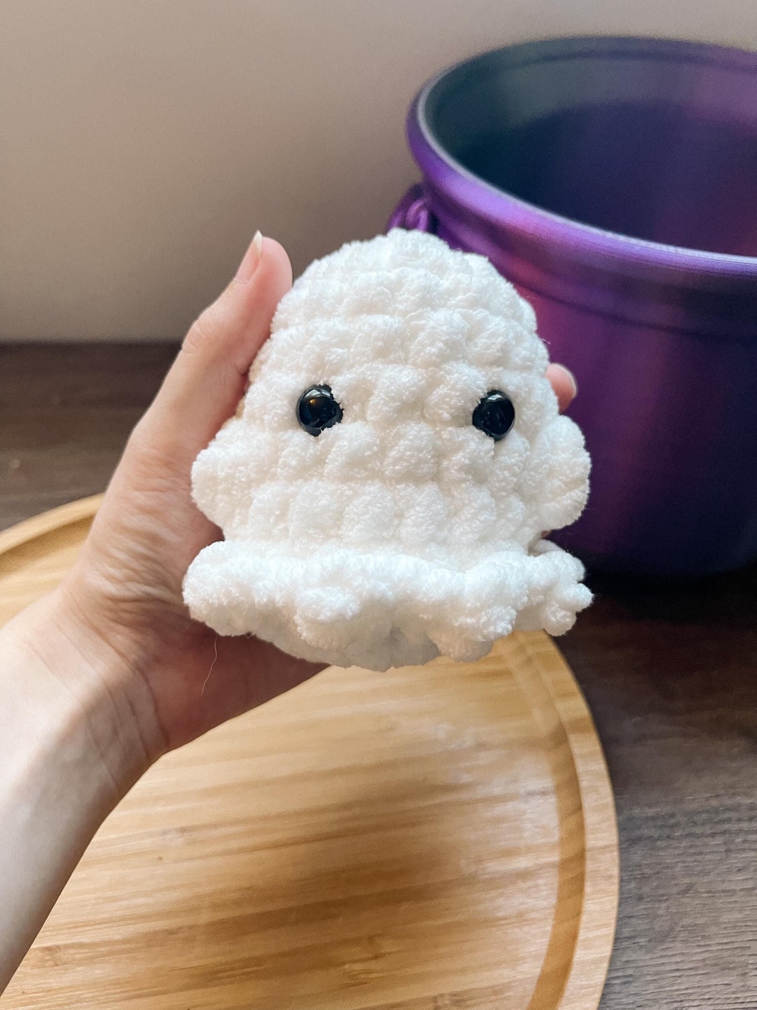 Ghost Plushie, Crocheted Stuffed Ghost - Etsy