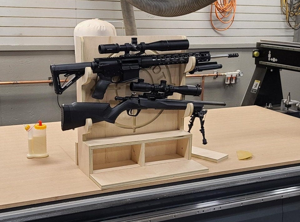 DXF, CRV Cnc Files for a Gun Rack - Etsy