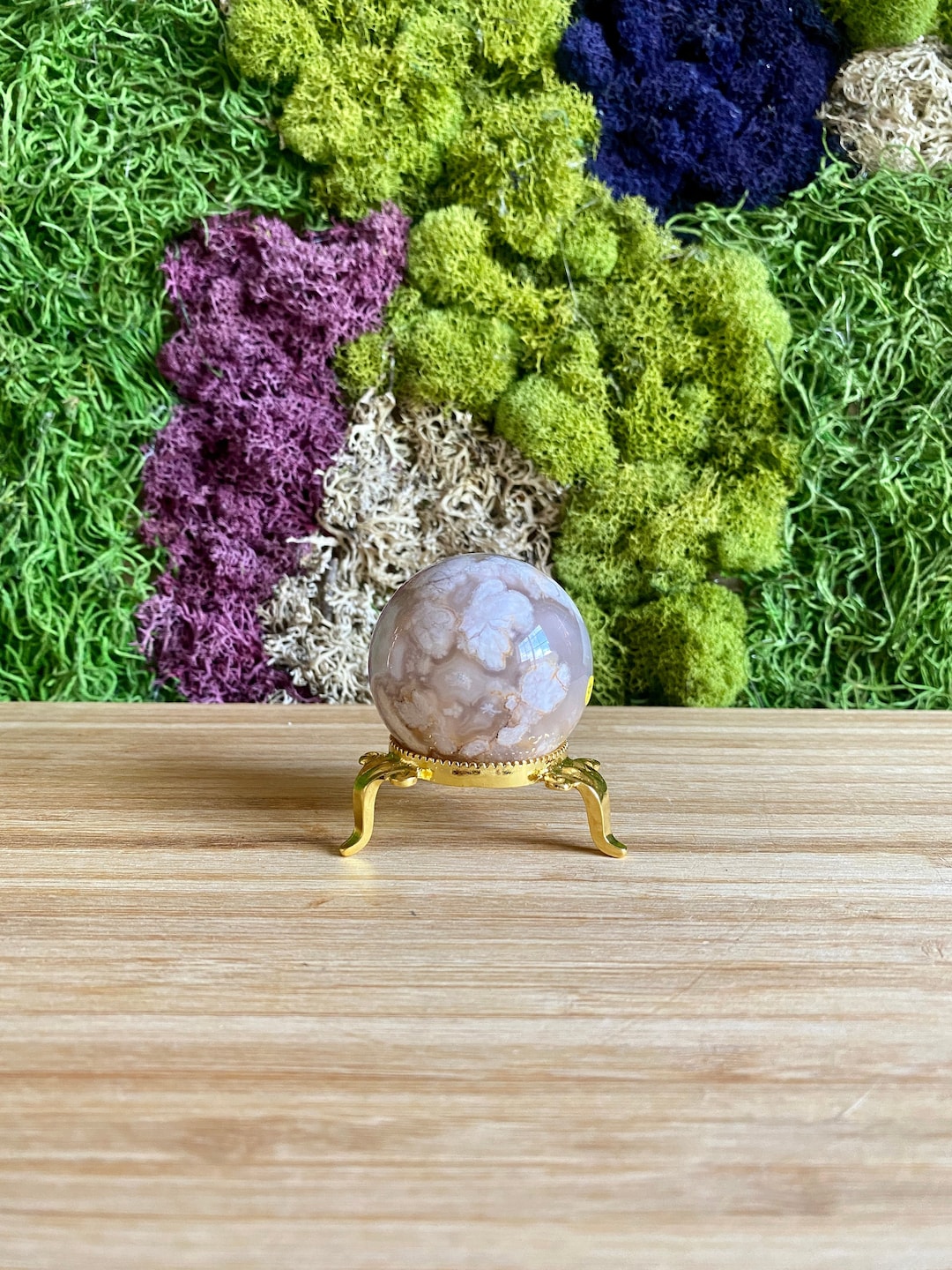 Flower Agate Sphere | Healing Crystals| Crystals | Crystal | Druzy ...