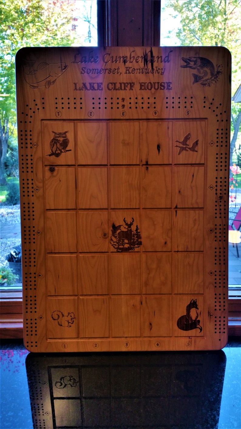 Custom Personalized Cross Cribbage Board - Etsy