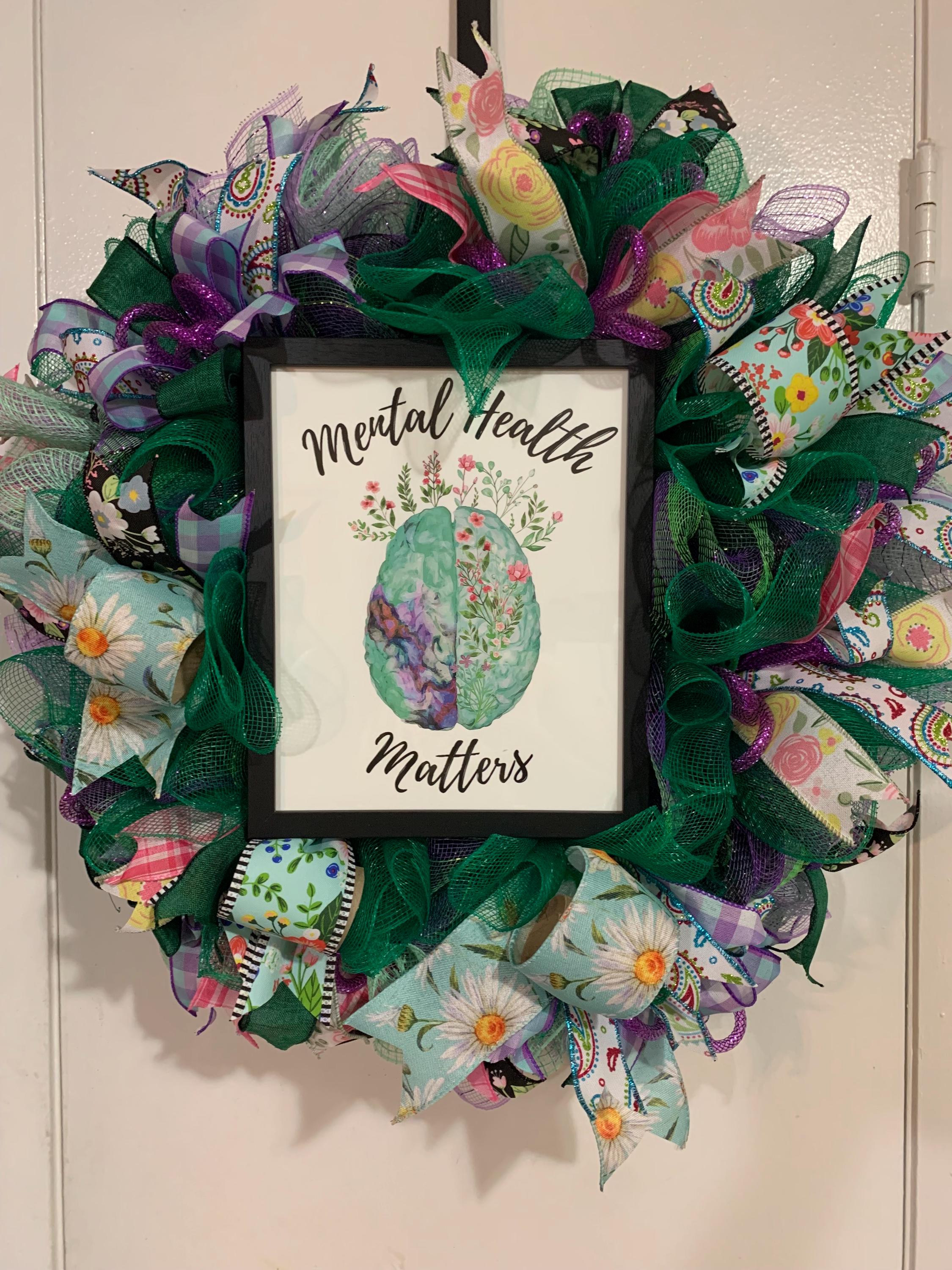 Mental Health Awareness Door Wreath , Office Decor Wreath - Etsy
