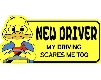 New Driver Sign - Etsy