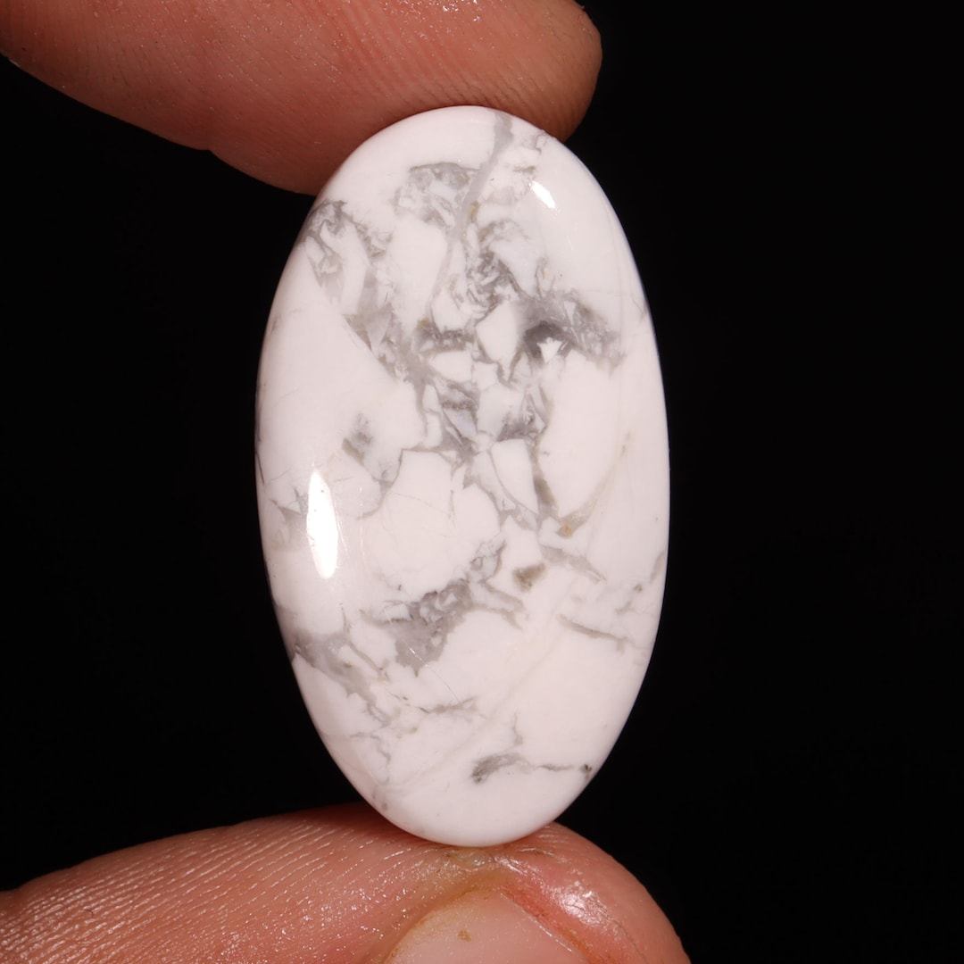 Wonderful Top Quality Natural Howlite Oval Shape Cabochon Loose ...