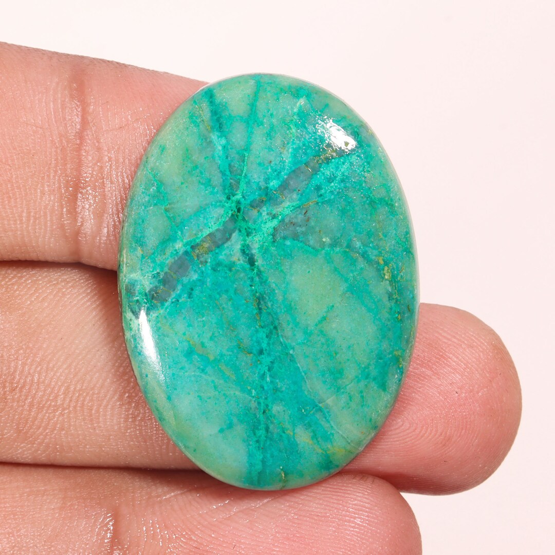 Classic Top Quality Natural Chrysocolla Oval Shape Cabochon Loose ...